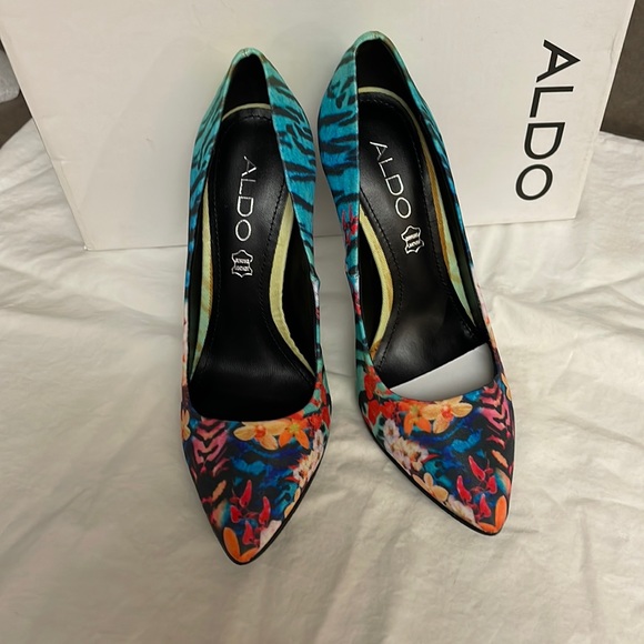 Aldo | Shoes | New In Original Box Aldo High Heel Multi Fabric Pump ...